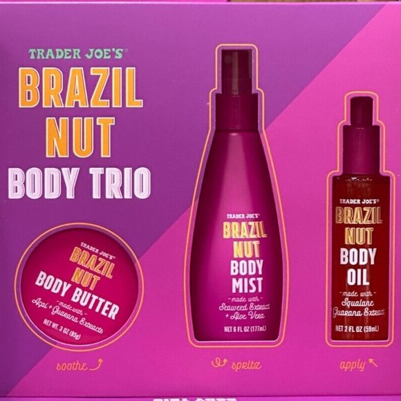 Trader Joe'S | Bath & Body | New Trader Joes Brazil Nut Body Trio Boxed ...
